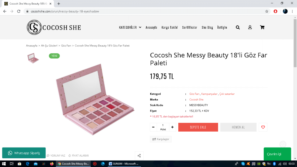 Türk kozmetik markası Cocosh She E-Ticaret sitesi incelemesi | Hamza ...